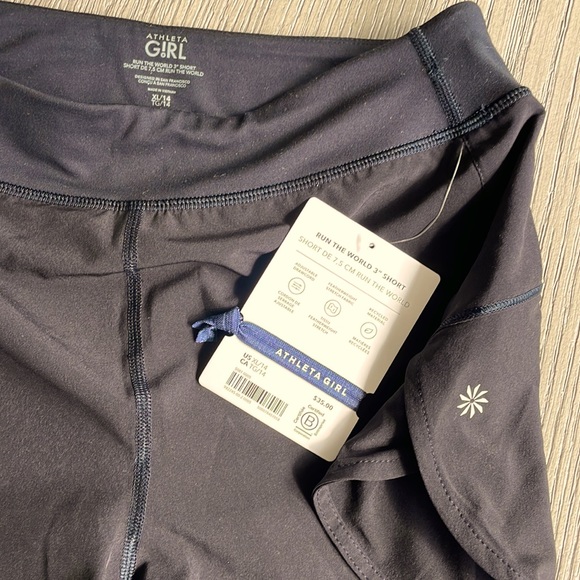 Athleta | Bottoms | Athleta Girl Black 3 Run The World Short Brand New ...